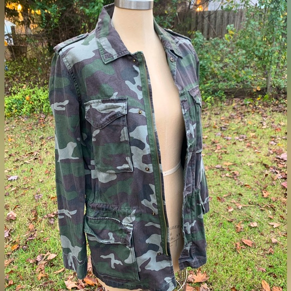 Jackets & Coats | Camouflage Zipup Cargo Jacket | Poshmark